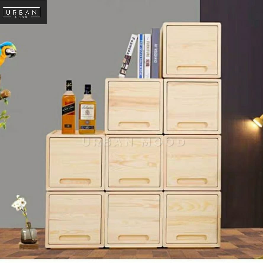 SOLDER Solid Wood Modular Display Cabinet – RoomyRoom.com ...