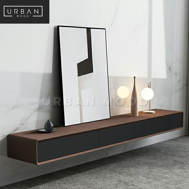 TRIPE Modern Floating TV Console – RoomyRoom.com - Contemporary Modern ...