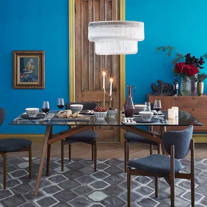 HERVE Mixed Element Dining Table – RoomyRoom.com - Contemporary Modern ...