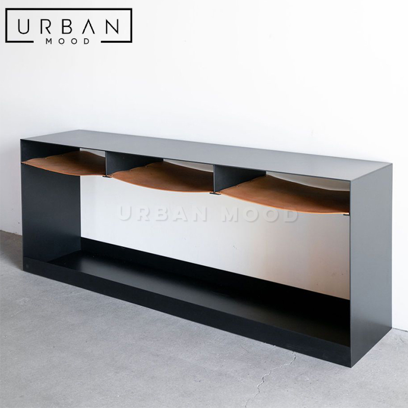 PHANTOM Modern Metal Console Table – RoomyRoom.com - Contemporary ...