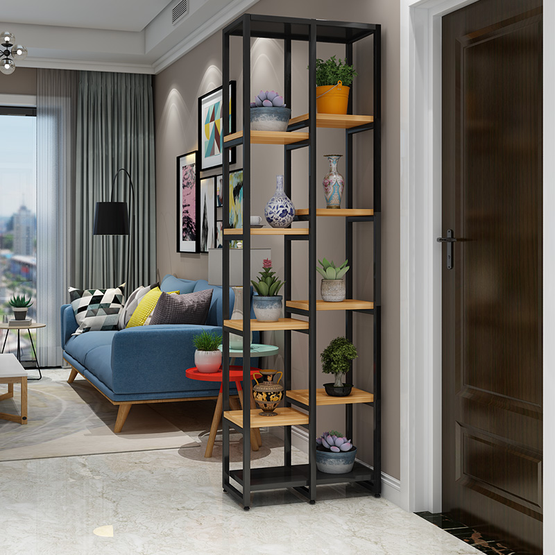 DAVINA Tall Modern Industrial Display Shelf – RoomyRoom.com ...